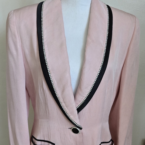 High Point | Jackets & Coats | Vintage Elegant Pink Womens Blazer With ...